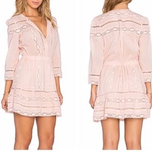 Tularosa | Dresses | Tularosa Payton Pink Crochet Lace Mini Dress ...